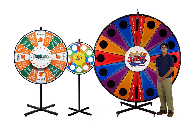 Large Floor-Standing Magnetic Prize Wheels | Spinning Designs